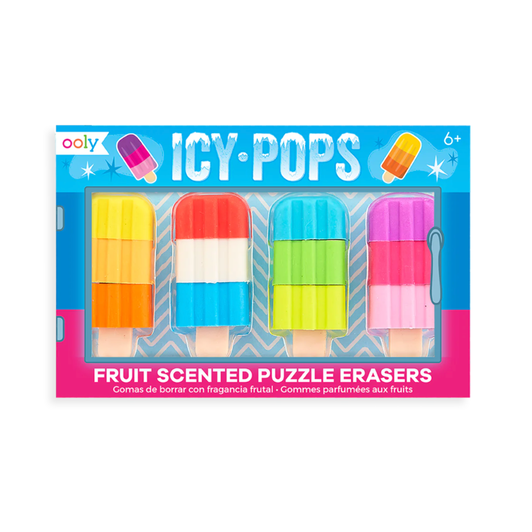 Icy Pops: Fruit Scented Puzzle Erasers – Kidspace Museum Store